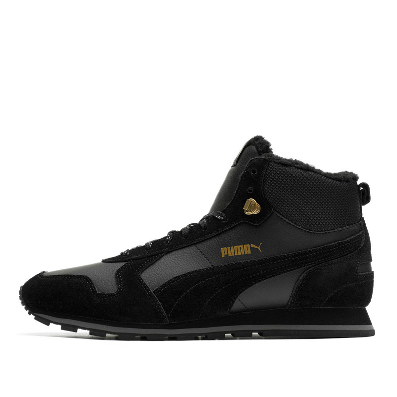 Puma ST Runner Mid Fur black 365102-01 - ShopSector.com